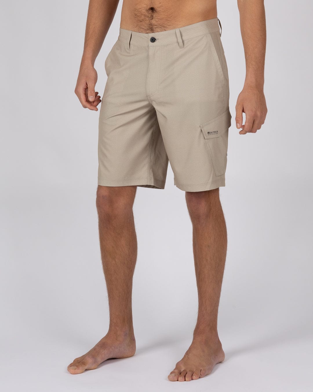 Men's Cargo Hybrid Shorts Brown | Saltrock
