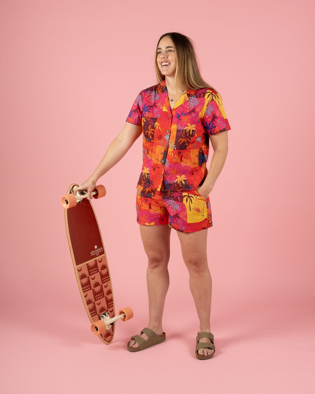 Palm Block - Womens Shorts - Multi