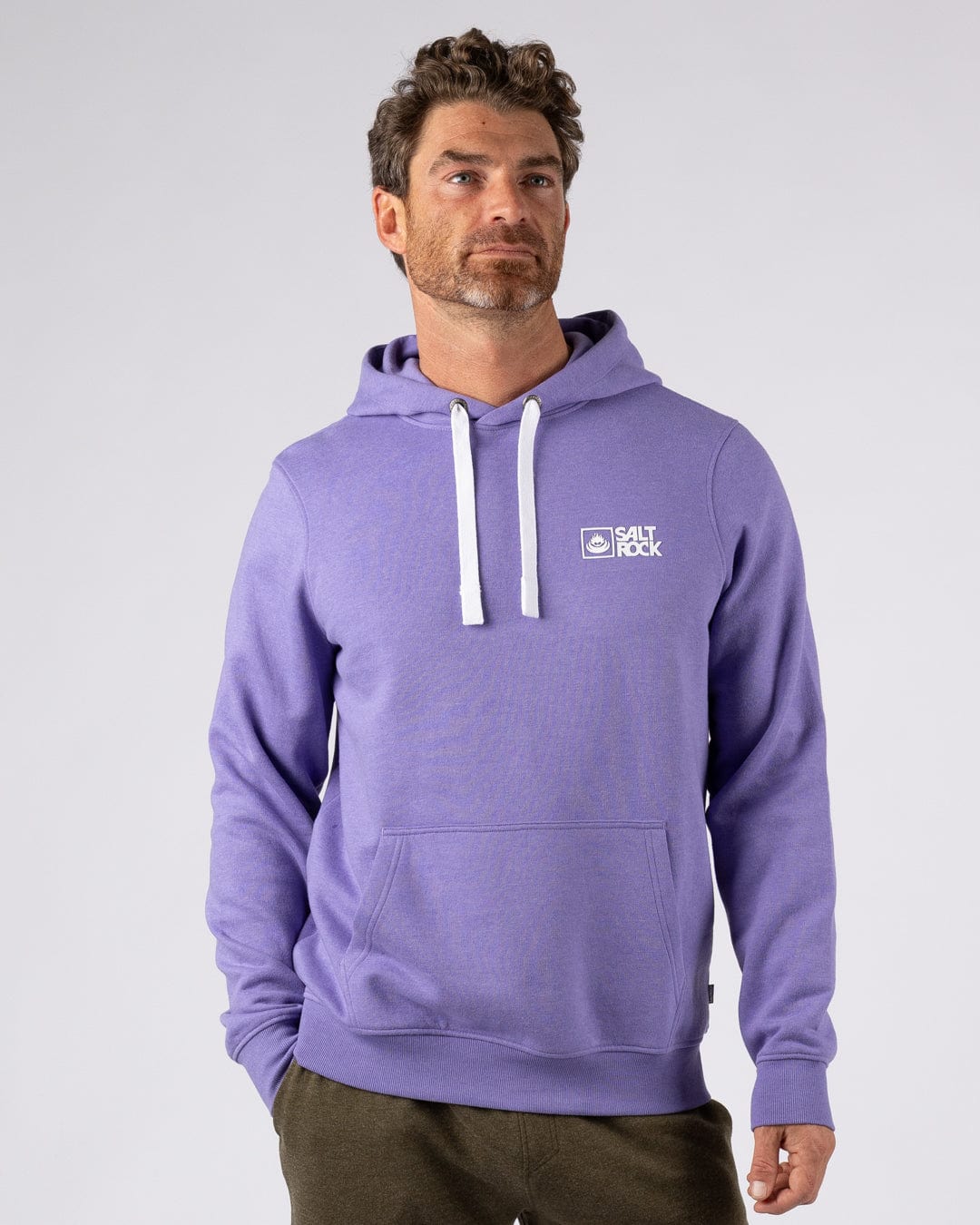 Essential Mens Pop Hoodie in Purple