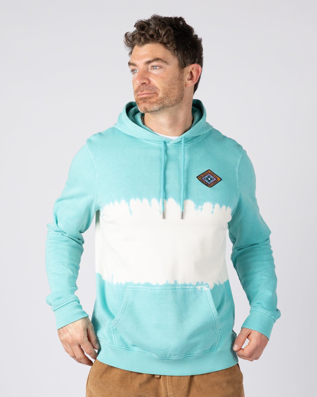 Offshore Td Mens Pop Hoodie in Blue