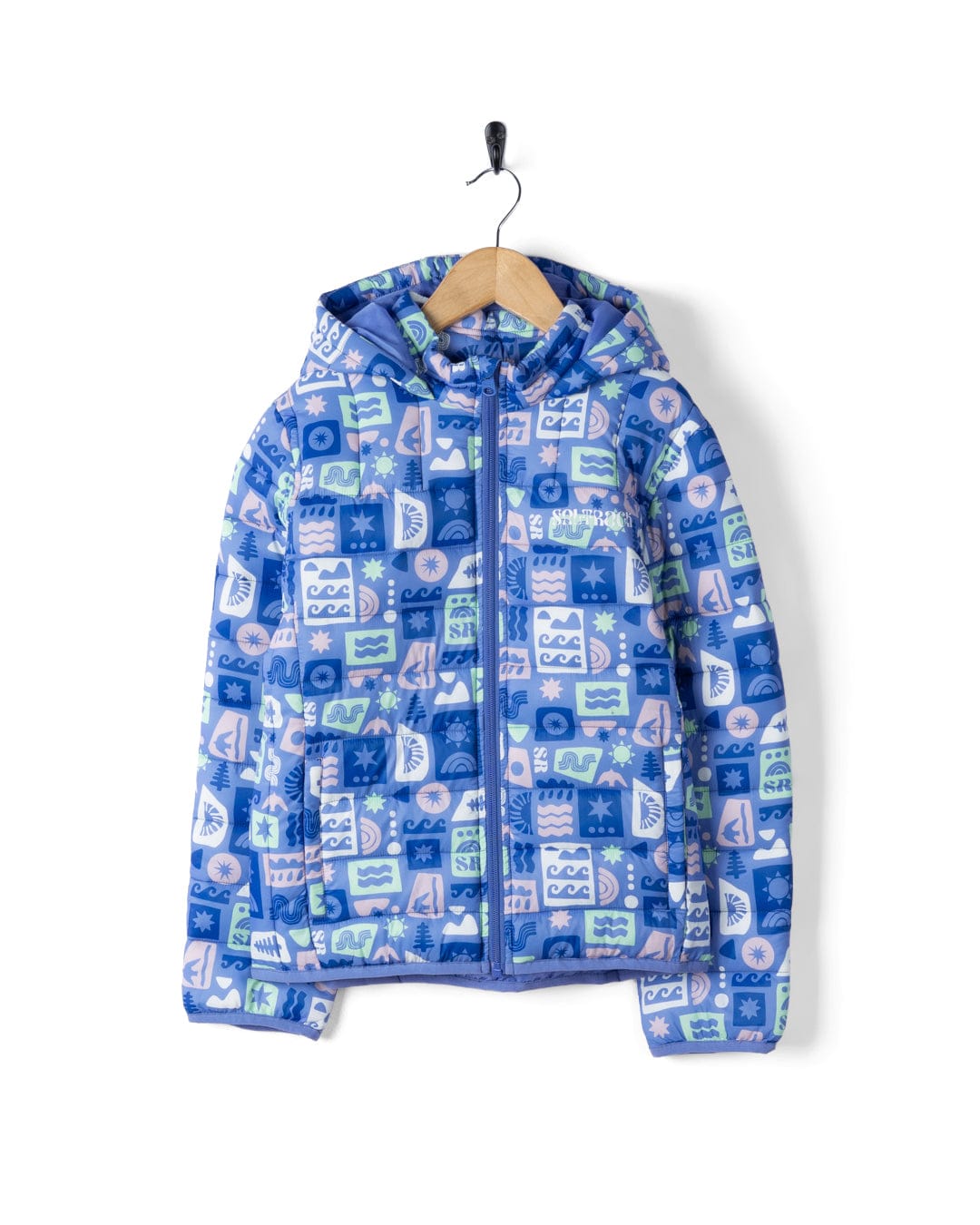 Venture Kids Water Resistant Padded Jacket in Blue