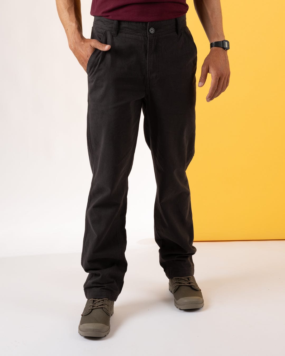 Marloes Mens Chino Trousers in Grey